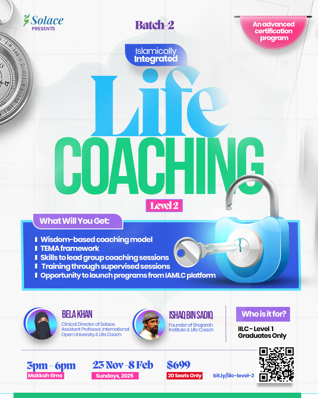 Islamically Integrated Life Coaching – Level II – Solace